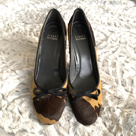 Stuart Weitzman | Shoes | Stuart Weitzman Animal Print Pony Hair Pump ...